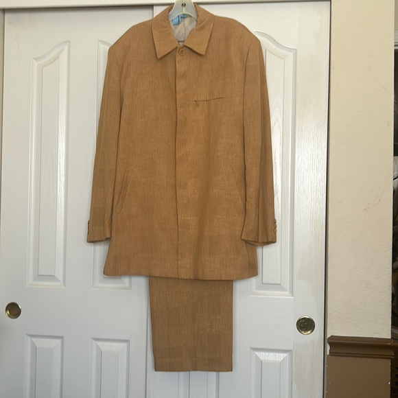 Pronti collection | Suits & Blazers | Two Piece Mens Tan And Gold Suit ...